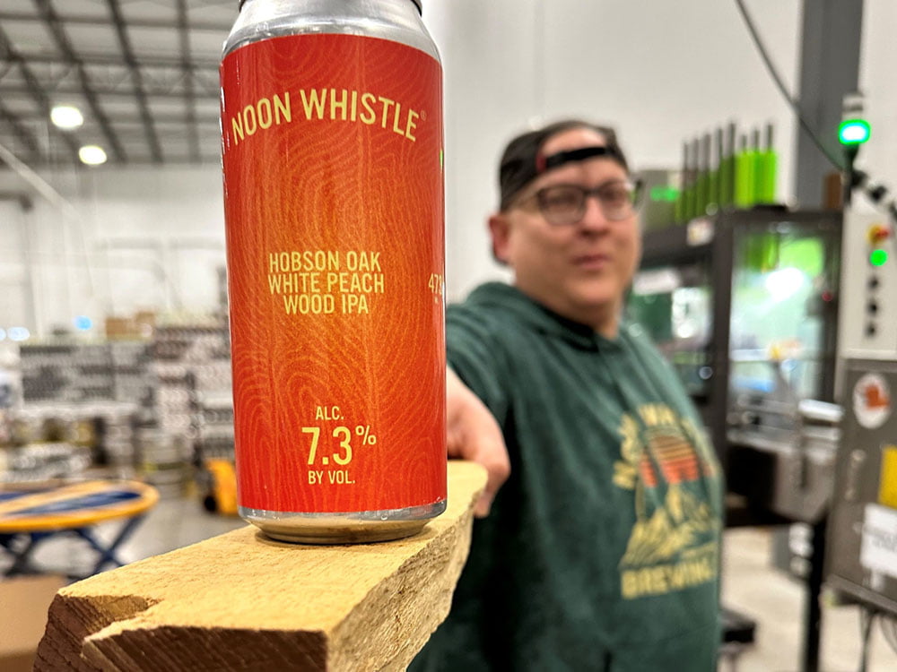 Noon Whistle Brewing releases Hobson Oak White Peach Wood IPA - Hobson Oak